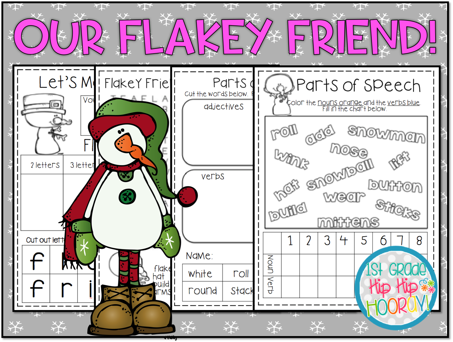 1st Grade Hip Hip Hooray!: Flakey Friends...Graphic Organizers