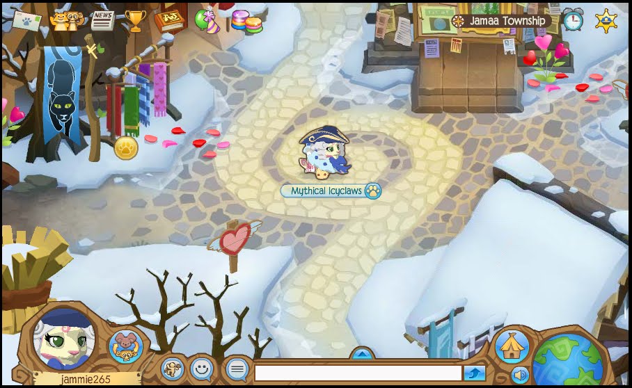 Animal Jam Bouncies: Jamaa Township? Really empty!! xD
