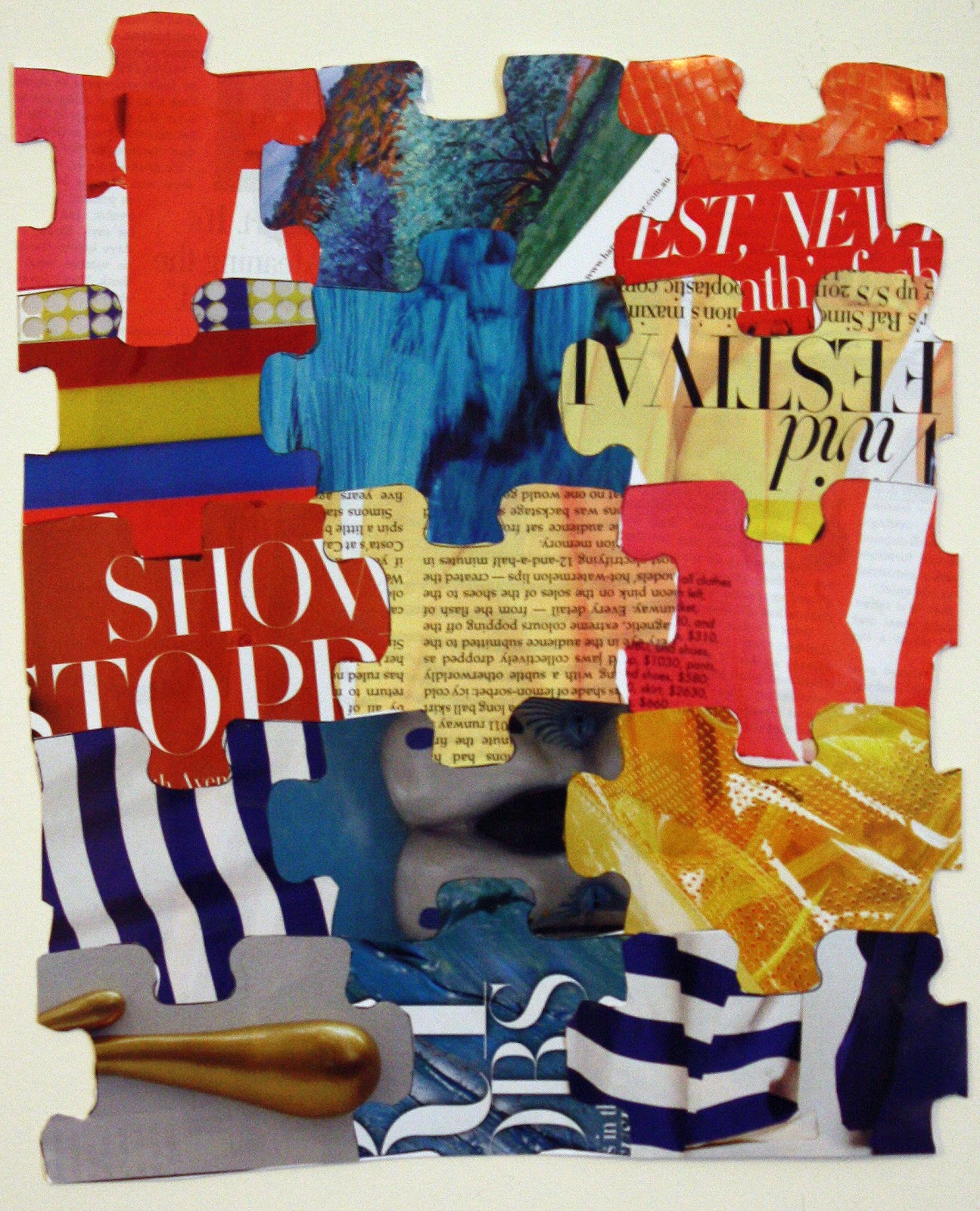 sarah bell smith: Primary colour collages