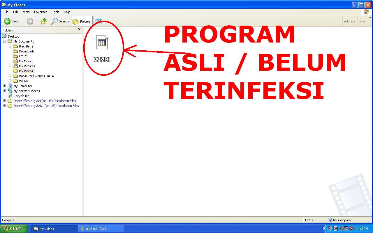 *IT - CORNER: Virus RUNDLL32.EXE (OS-Windows) - gak kedetect anti virus