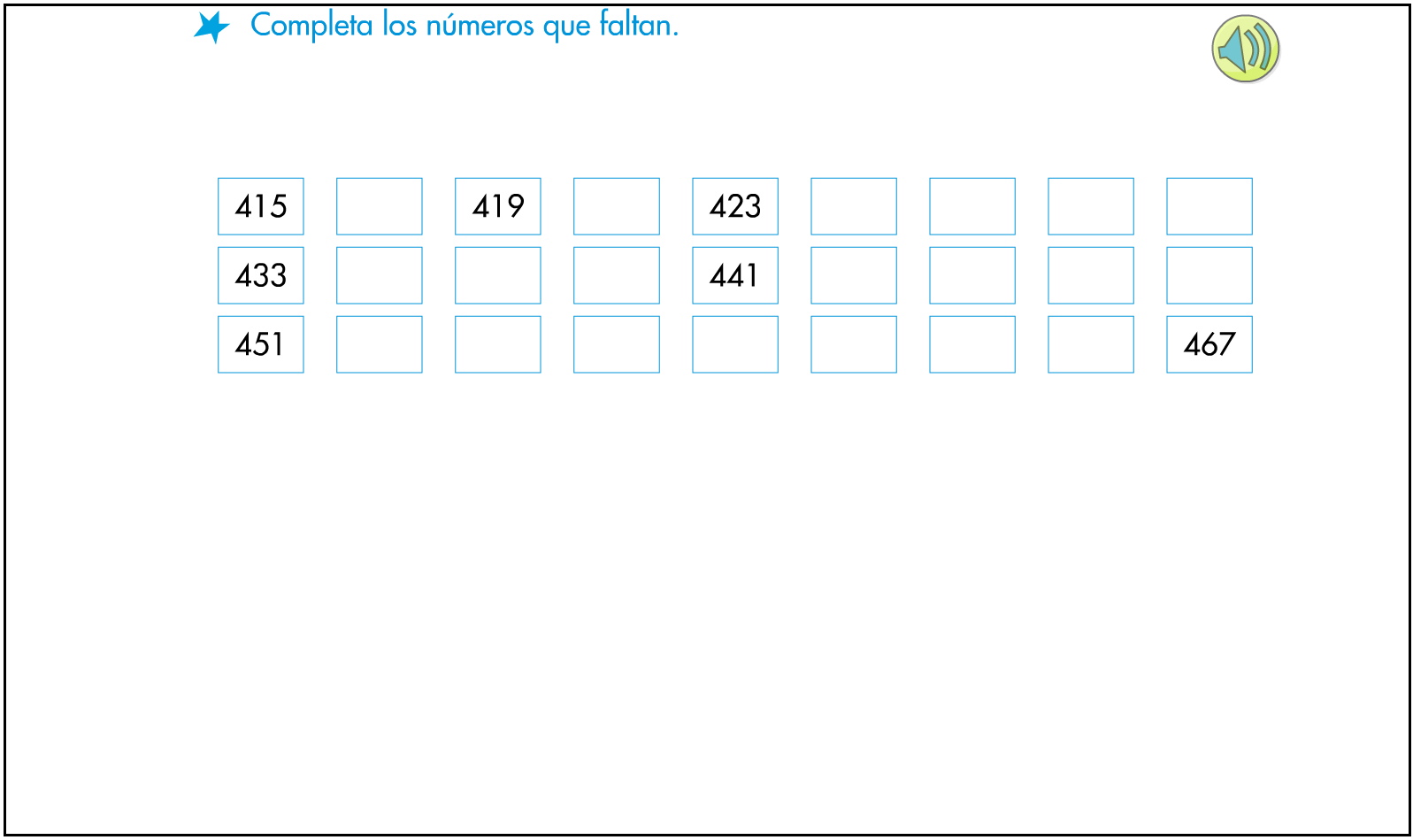 Números del 400 al 499 - CEIP José Calderón