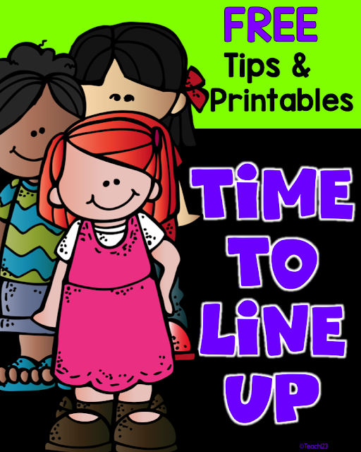 Time to Line Up! FREE printables | Teach123