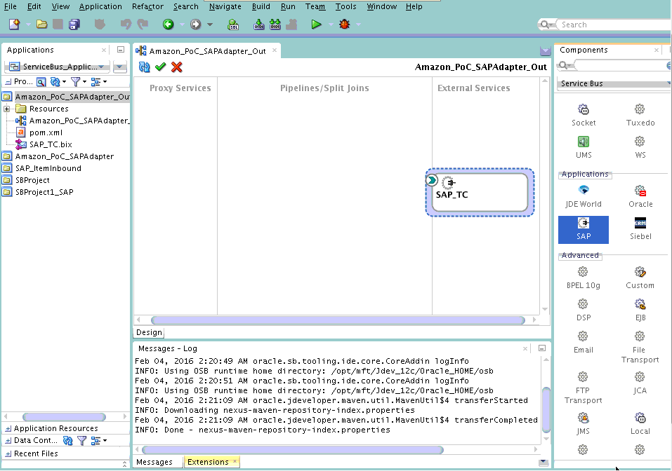 Service Oriented Architecture Fusion Middleware 12c Outbound Sap Integration Using Sap Adapter