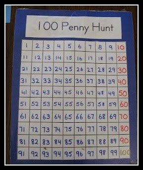 100 penny hunt for 100 days in school - rubber boots and elf shoes