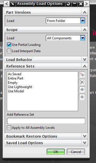 NX UNIGRAPHICS TUTORIAL: Assembly Load Option