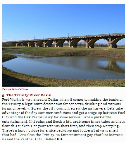 Durango Texas: Lamenting No Rockin' The Trinity River In Dallas While J ...