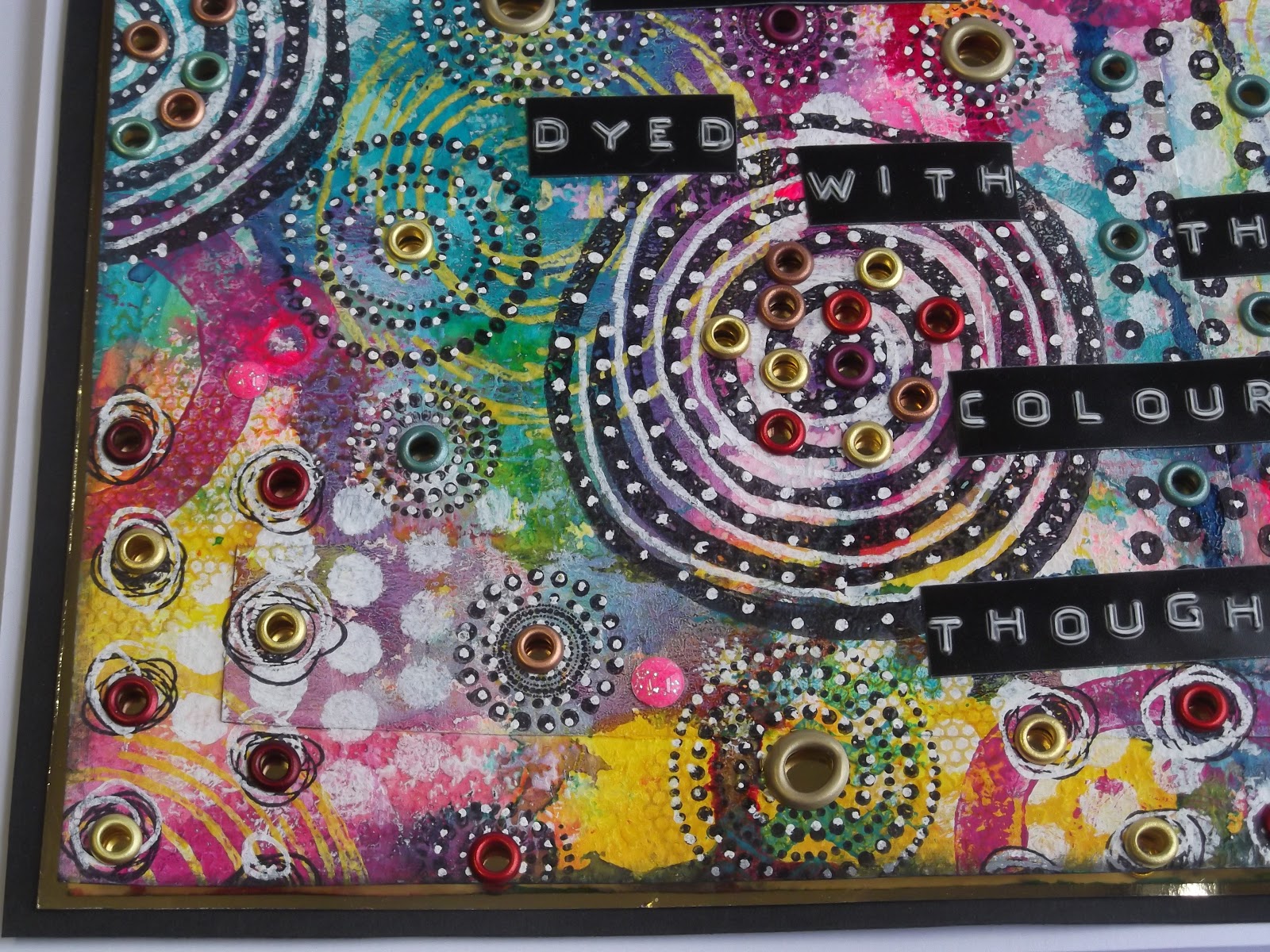 Kezzy's Crafty Journey: Bright and Funky Card