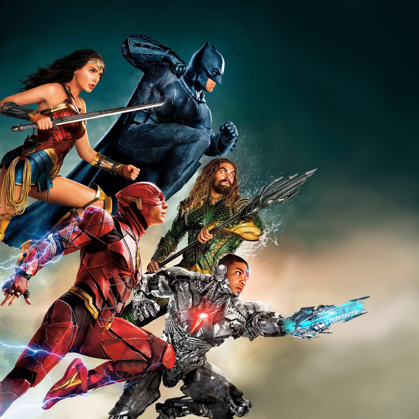 JUSTICE LEAGUE - 5 Textless Posters 5 - Textless