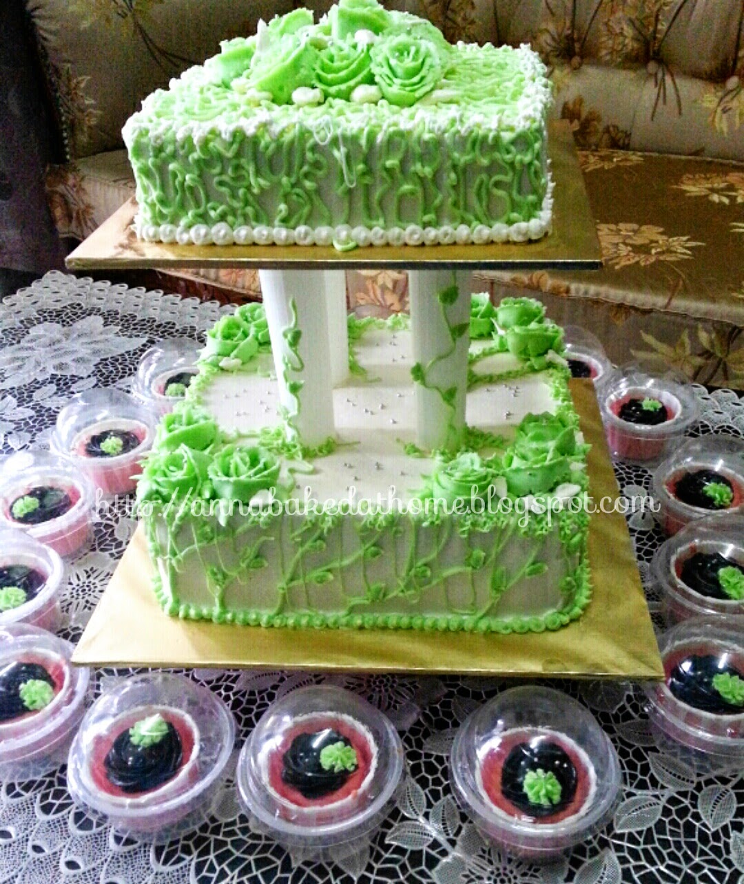 AnnaBaked@Home: KEK KAHWIN 2 TINGKAT