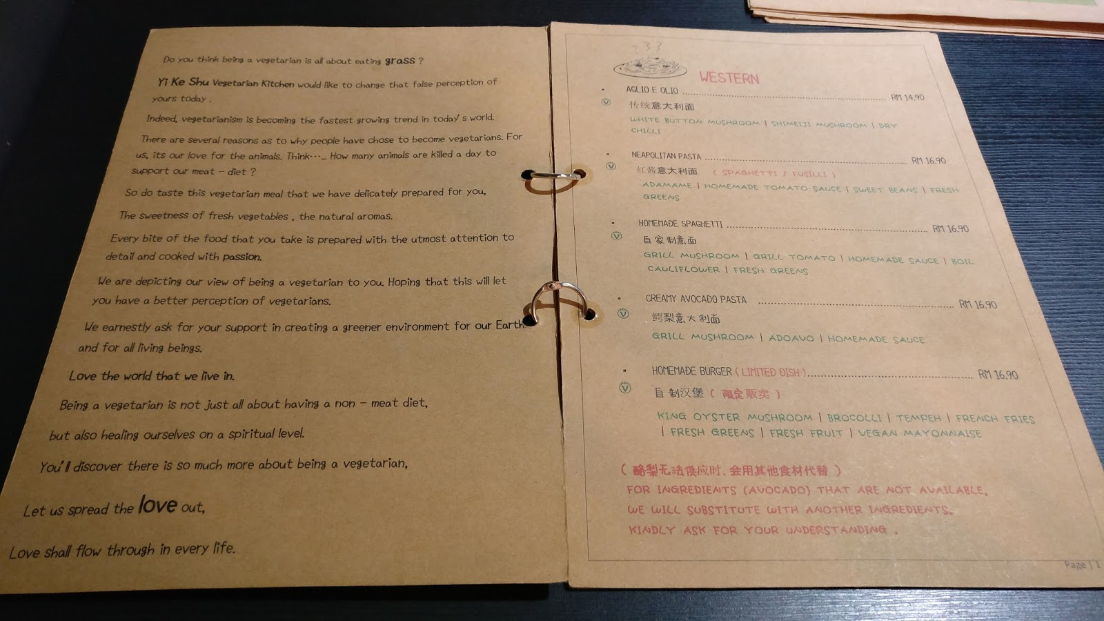 It's About Food!!: Yi Ke Shu Vegetarian Kitchen 一棵樹 @ The Golden Triangle