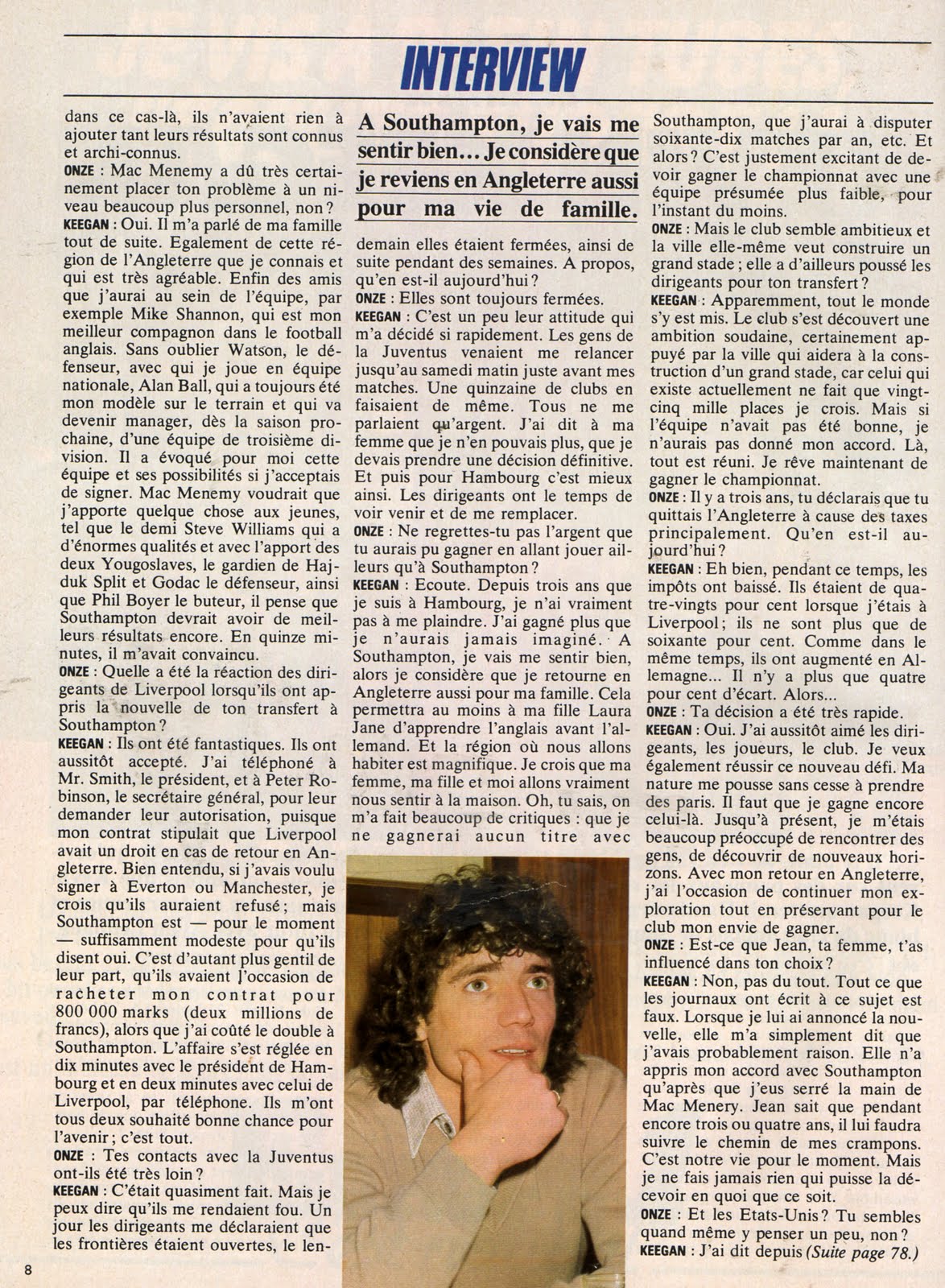 TWB22RELOADED: Focus On : Keegan on Keegan