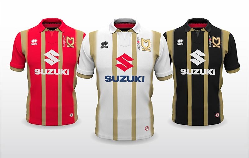 MK Dons 18-19 Home, Away & Third Kits Revealed - Footy Headlines