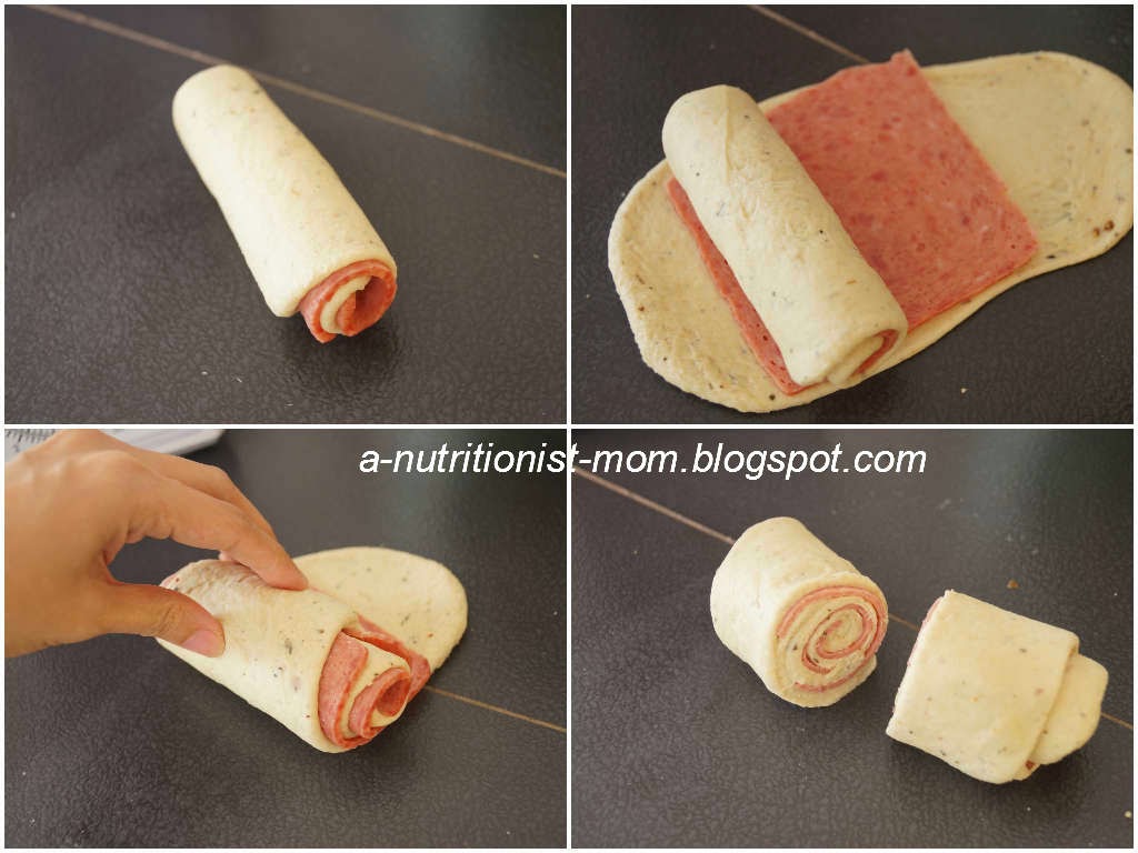 Journal of a nutritionist mom : Rose bun with ham