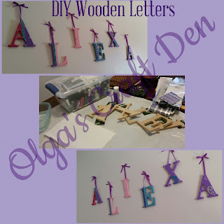 Olga's Craft Den: DIY Decorating Wooden Letters-