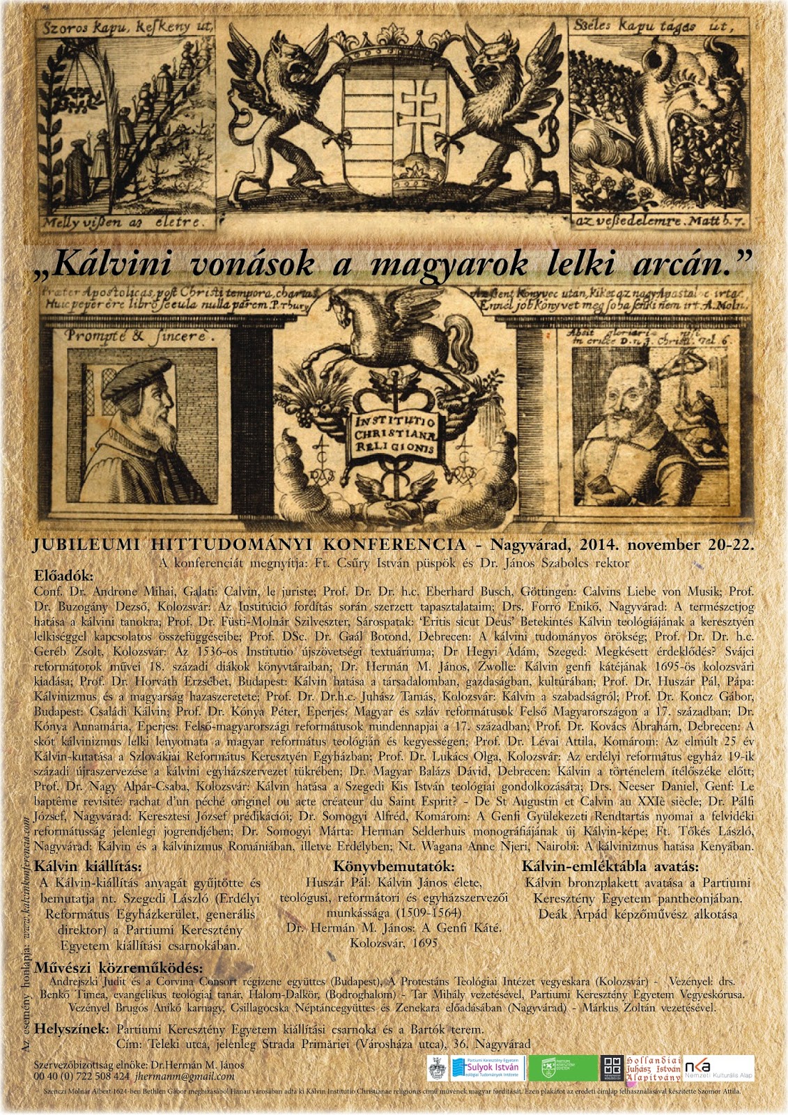 Studiosus Theologiae: Kálvini vonások a magyarok lelki arcán (konferencia)