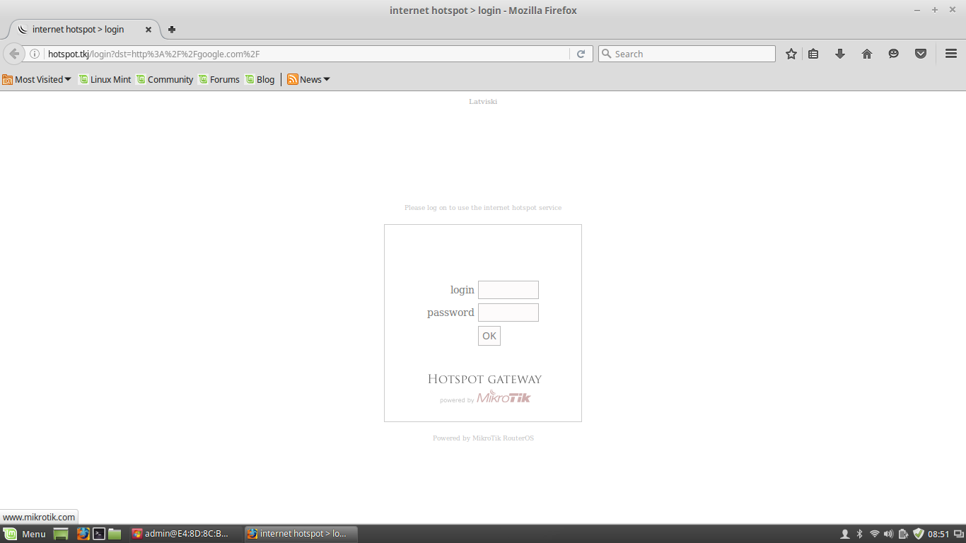 Mengubah Tampilan Login Mikrotik - RESKY NOVALIA ~ BLC TELKOM