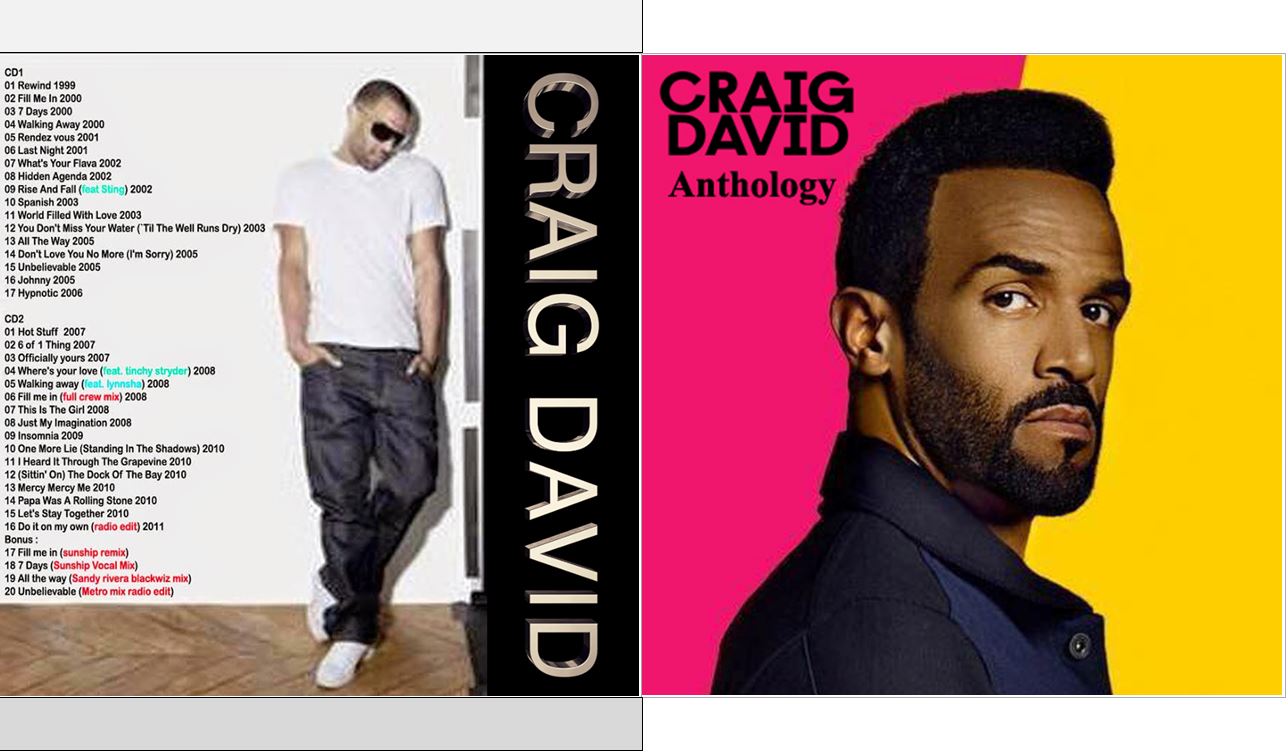 MUSICOLLECTION: CRAIG DAVID - Greatest Hits - 2017