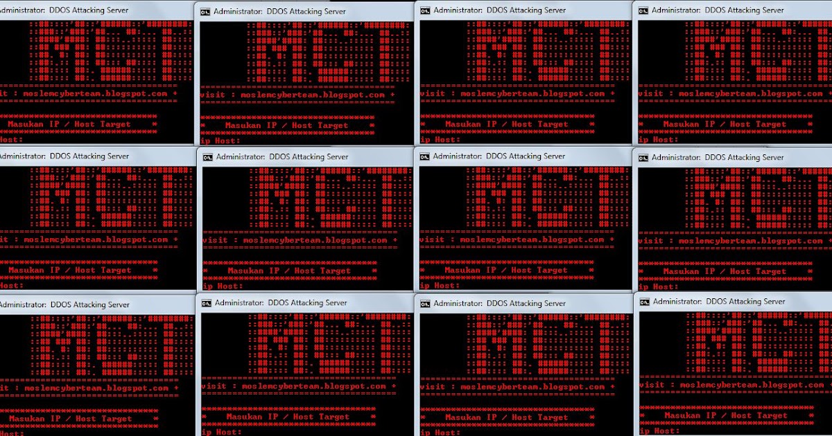 SCRIPT DDOS CMD - Moslem Cyber Team