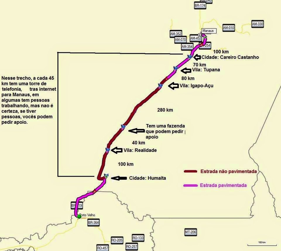 BR 319 a rodovia fantasma, vamos ver qual a cor da onca....: Comecam os ...