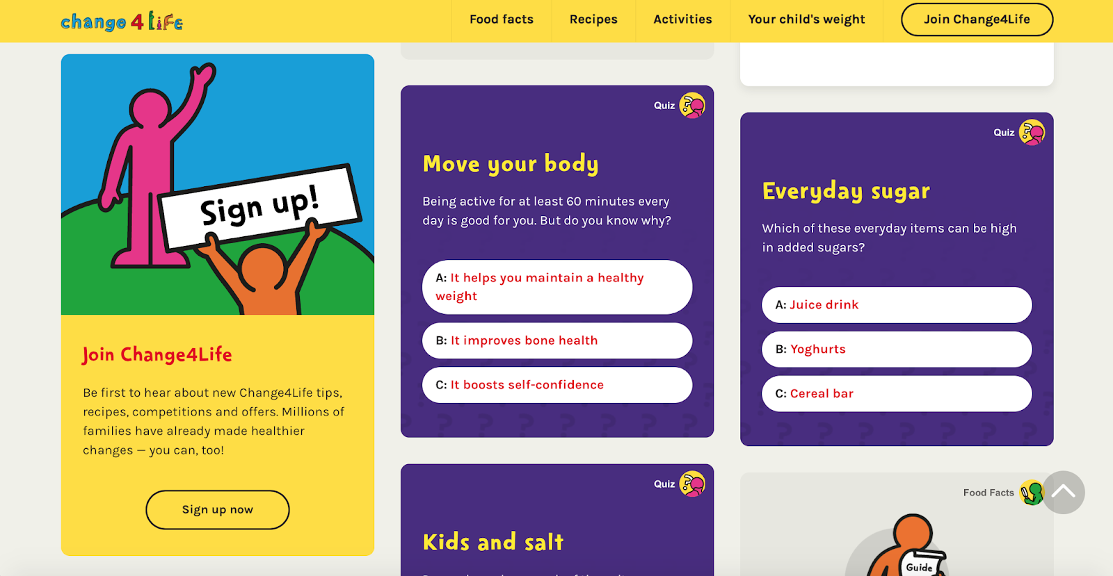 Studio Practice: Research - change4life