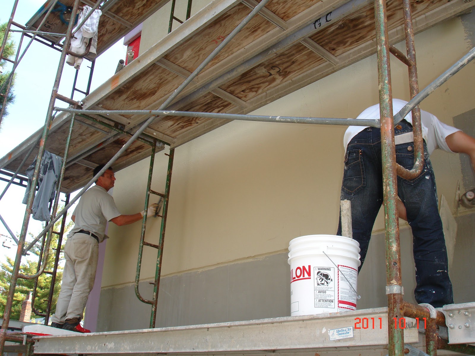 The Reno Coach Passive House Project in Toronto: First wall with final ...