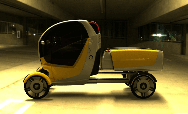 CarGo : Konsep unik mobil single seater untuk pengiriman dalam kota - OMBRO