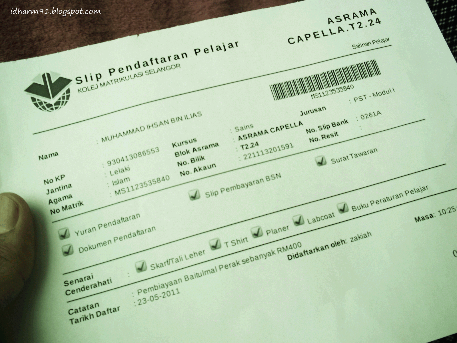 Disini Bermulanya...: matriks selangor