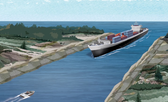 A vessel is following a range to keep herself within a narrow channel ...