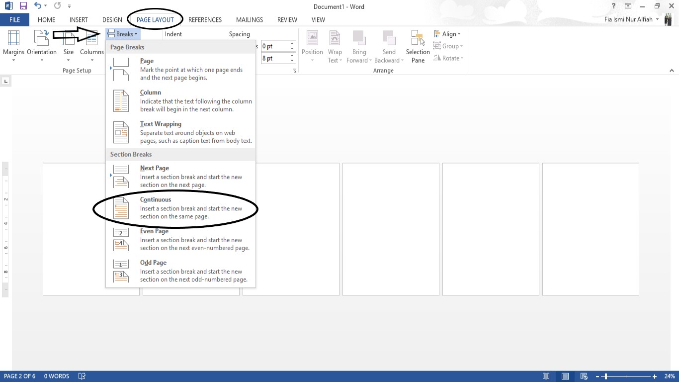 Berbagi Ilmu: Cara Membuat Margin Landscape dan Potrait