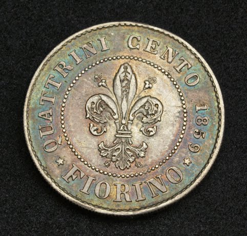 Italian States coins Fiorino Tuscan Florin Silver coin of 1859.|World ...
