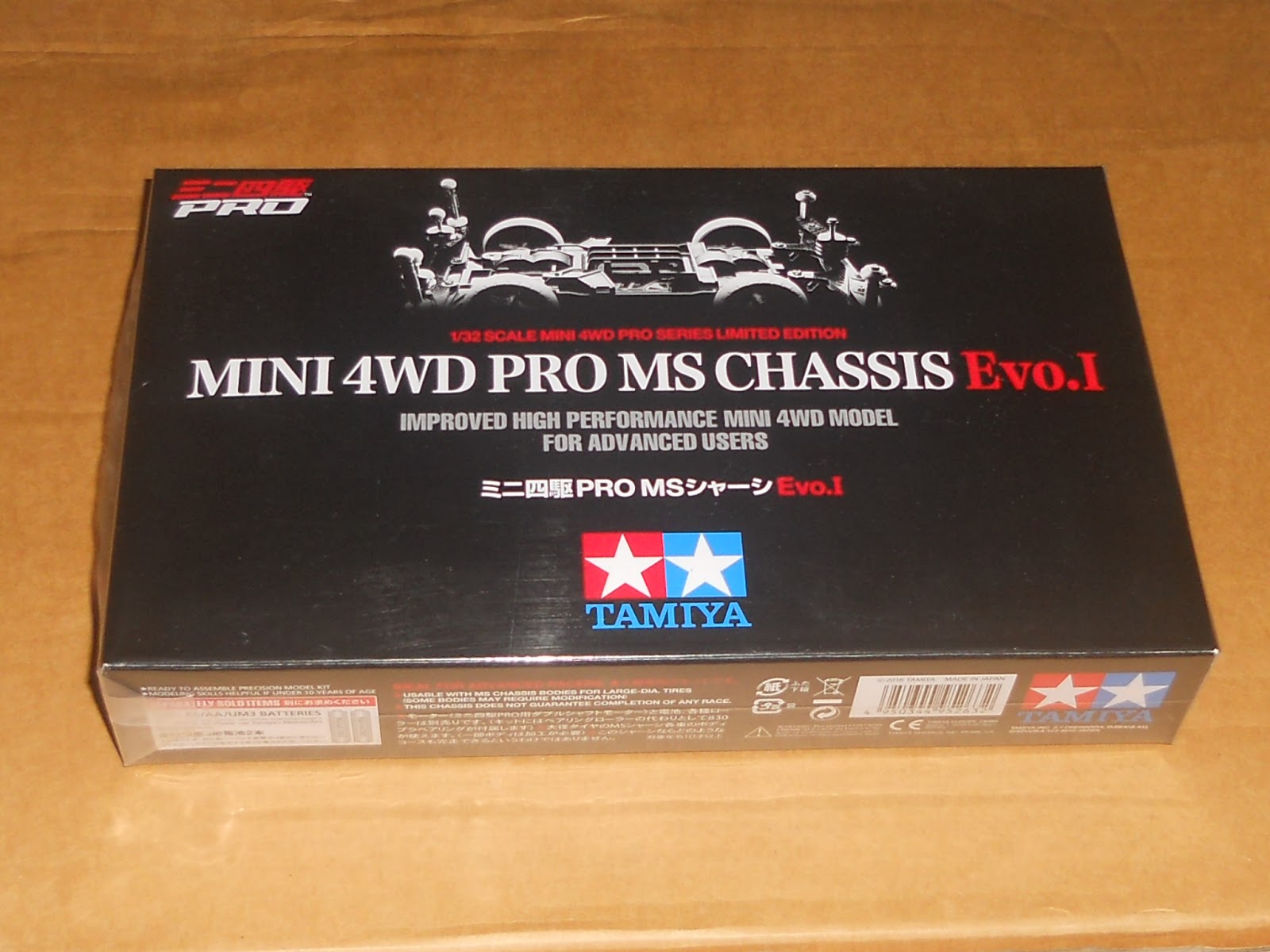 Tamiya Mini4wd: Tamiya Mini4wd Pro MS Chassis Evo.1 (made in japan)