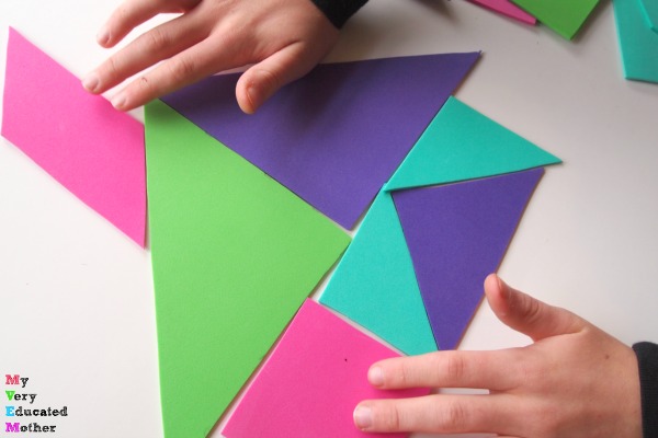 Craft Lightning: DIY Tangrams for Busy Bags