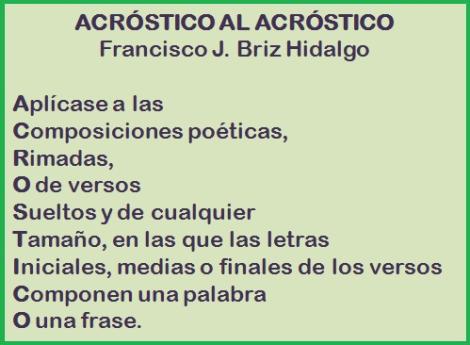 Leer, Imaginar, Escribir... : Truco Acróstico