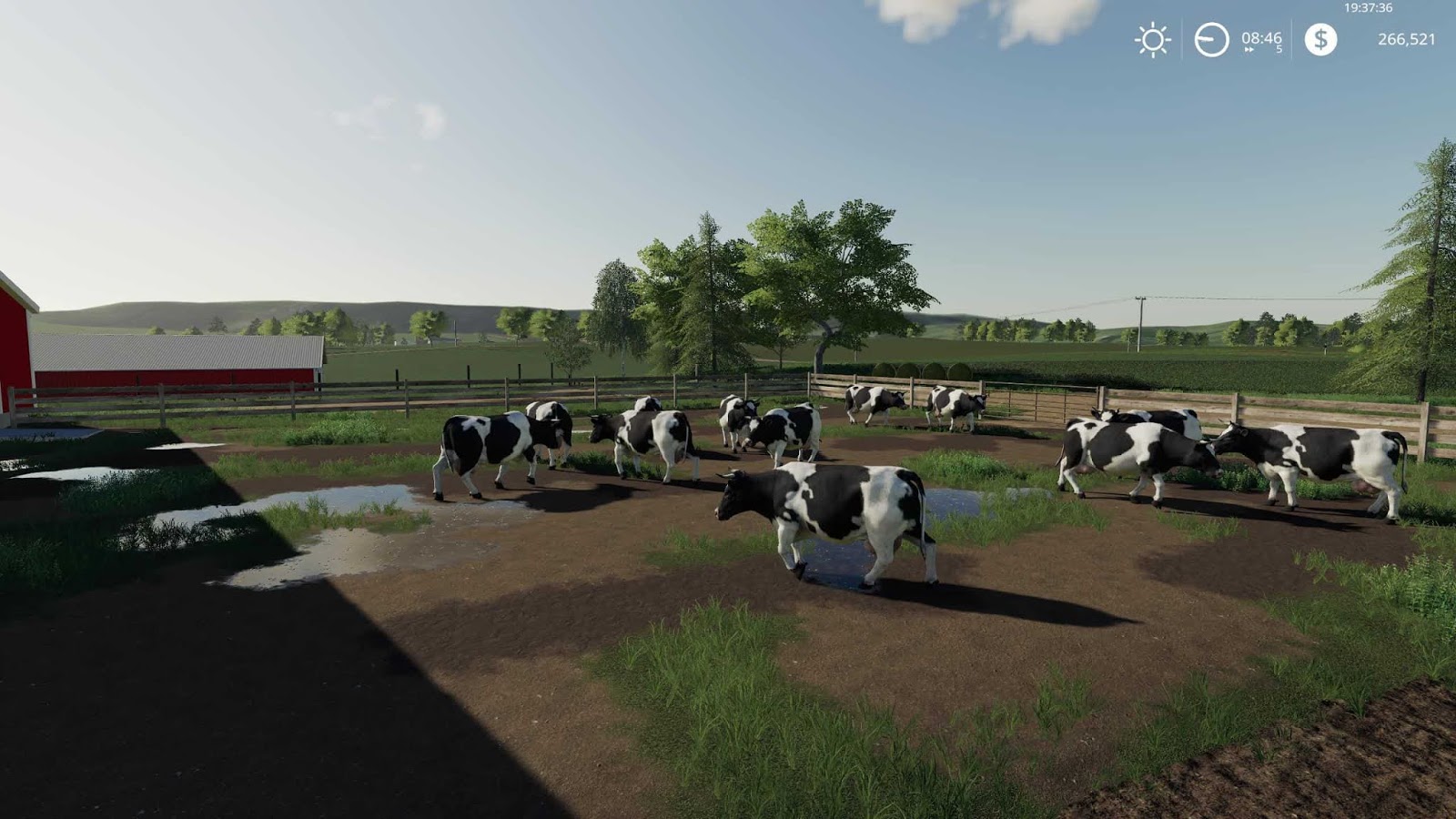 FS19 Autumn Oaks v2.0 Fixed Cows - FS 19 & 22 USA Mods Collection