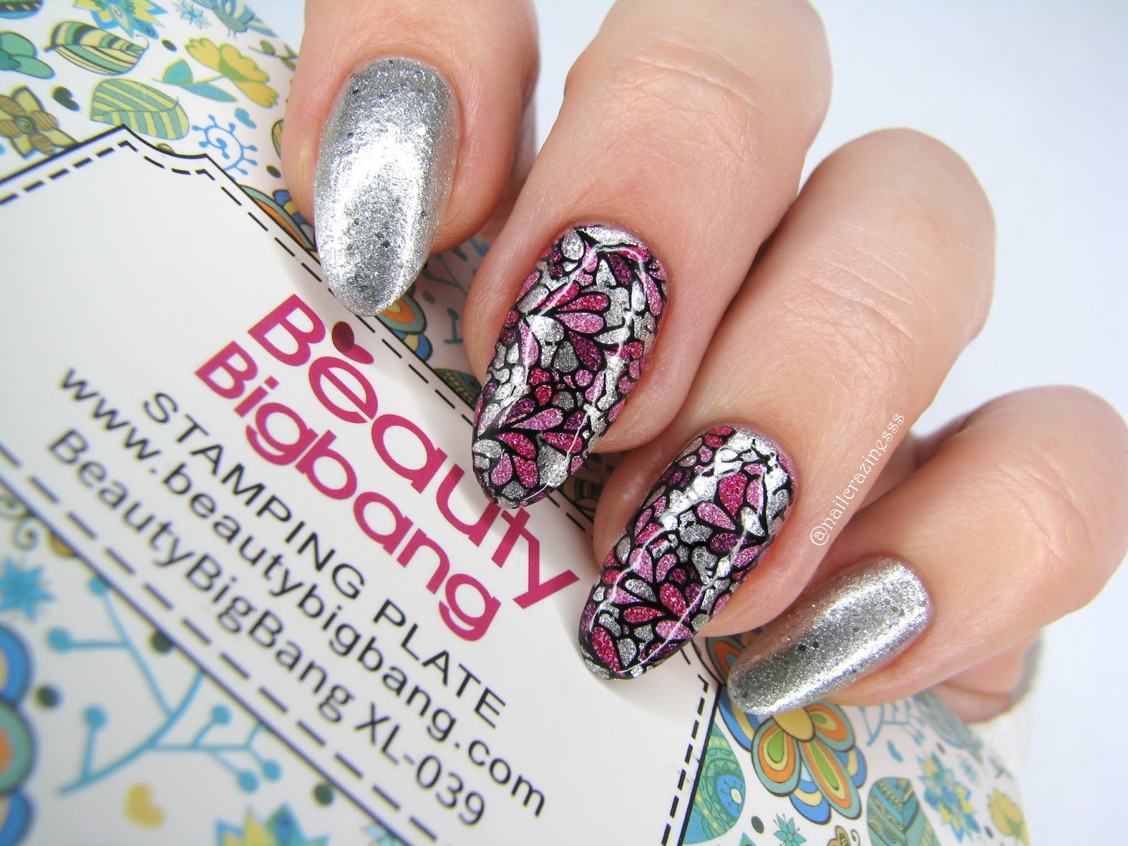 NAIL CRAZINESSS: Witraże - BBBXL-039