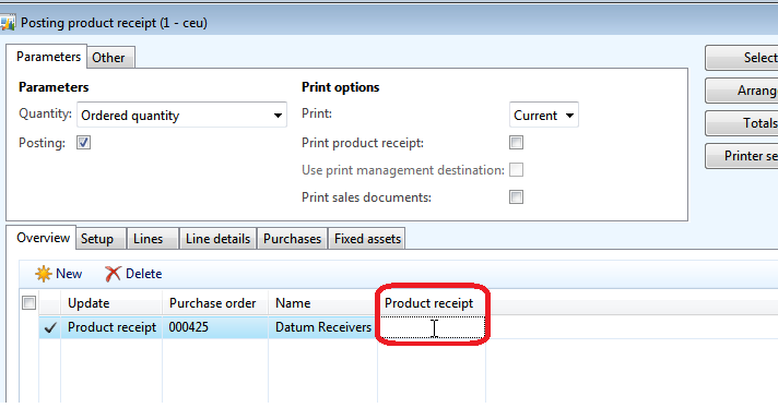 Product receipt and invoice Validation in purchase order