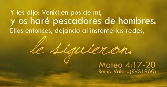 Mateo 4:17.20 - Comparte La Biblia - Versículos Bíblicos