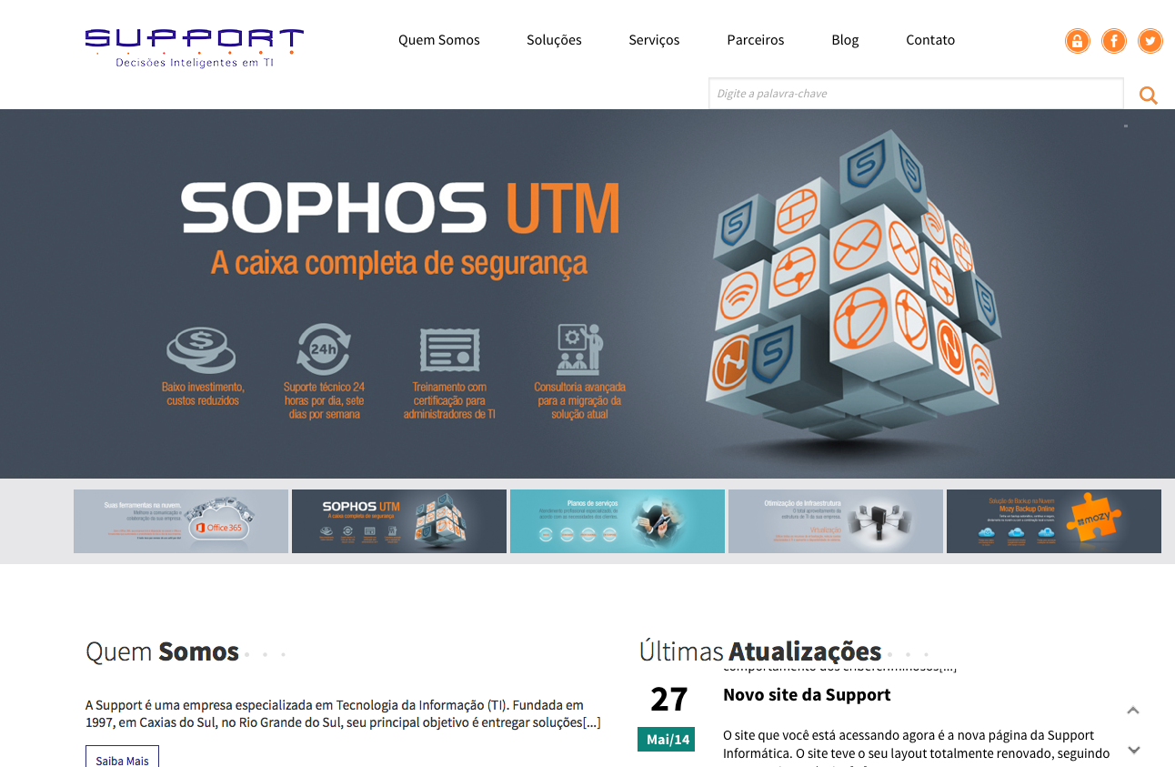 Ação e Reação: Support Informática lança novo site