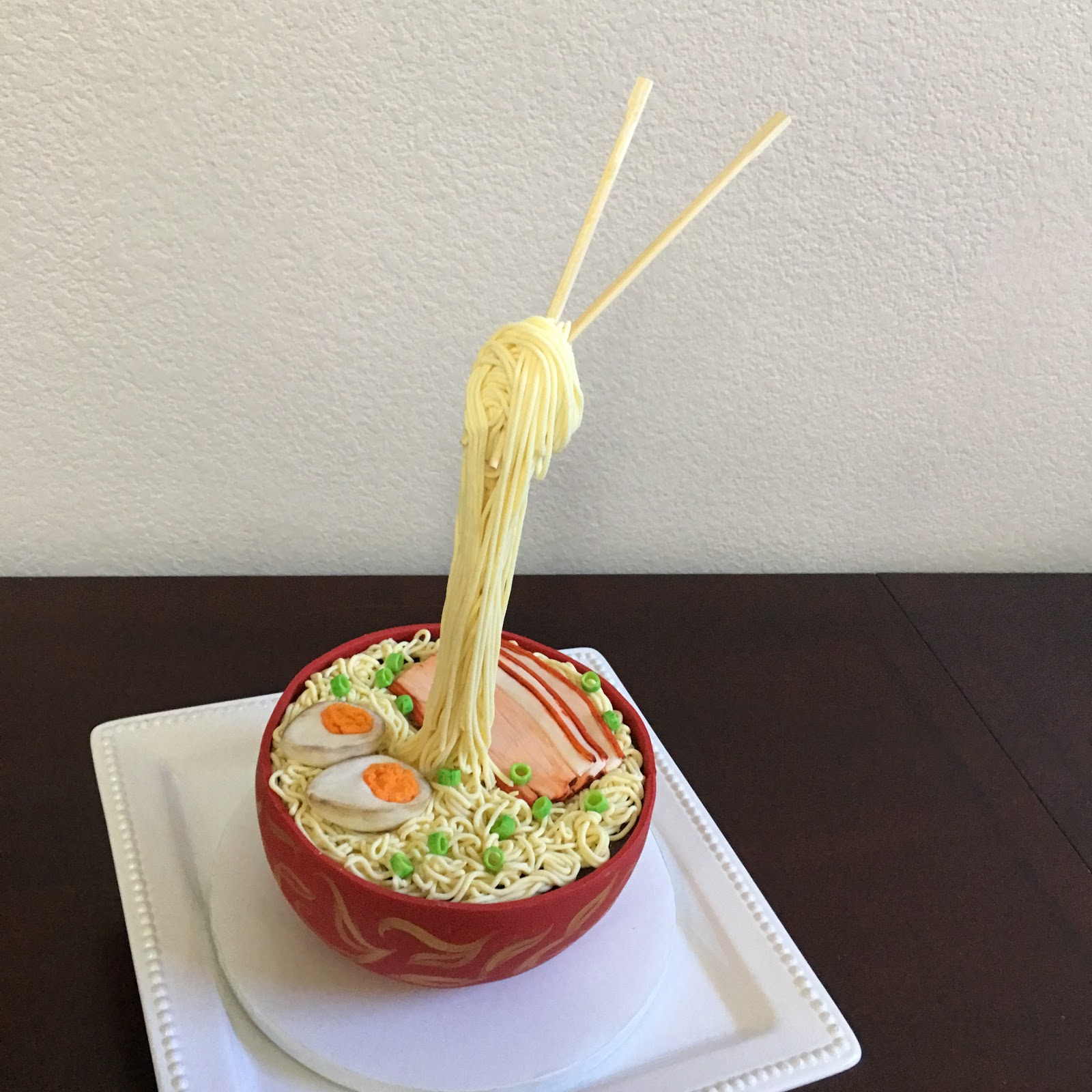 Floating Chopsticks Ramen Cake
