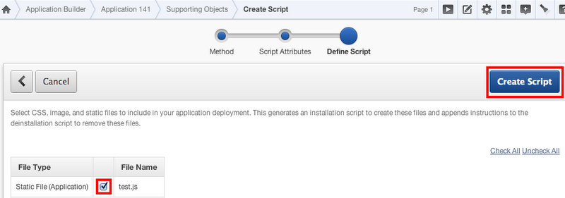 Embedding Files within APEX: Supporting Objects