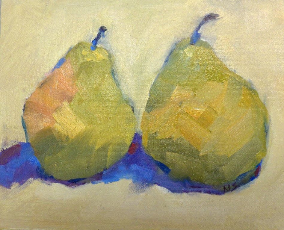 Nancy Standlee Fine Art: Atlanta Pears, Oil Still Life, Nancy Franke ...