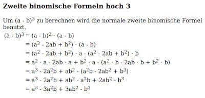 Mathe ist einfach: Binomische Formeln