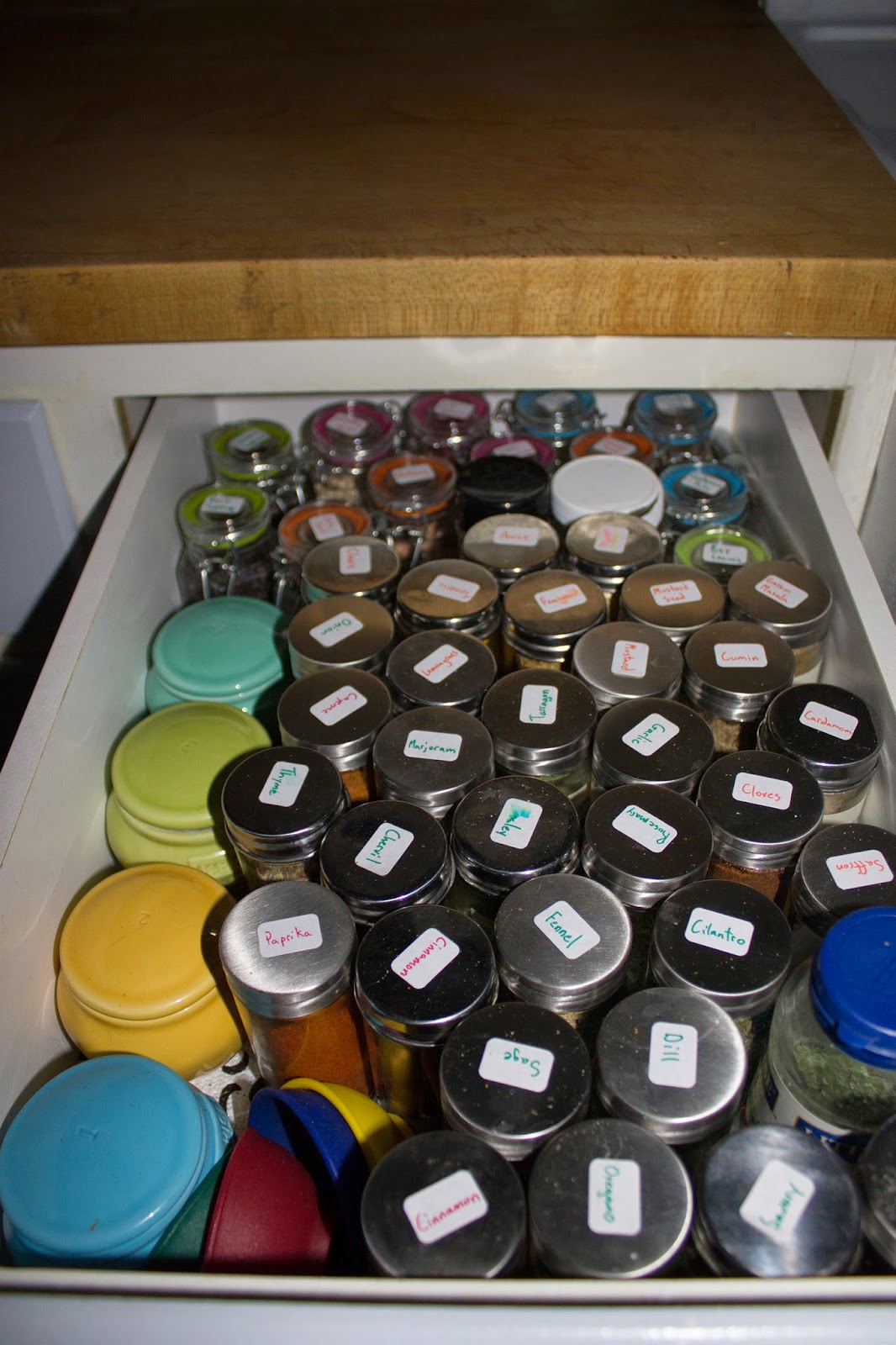 Culinary Spatterings: New Labelling System for my Kitchen