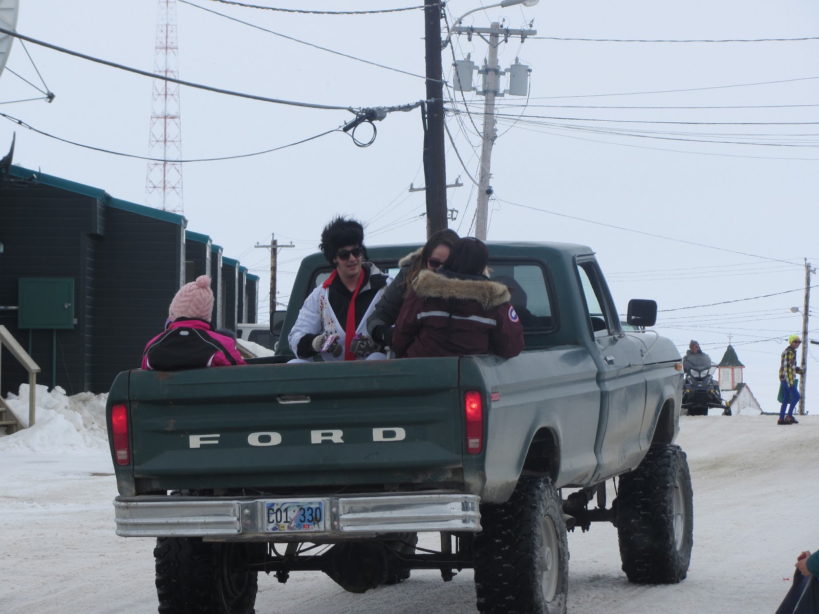 run, gloria, run!: Omingmak Frolics: A parade in Cambridge Bay