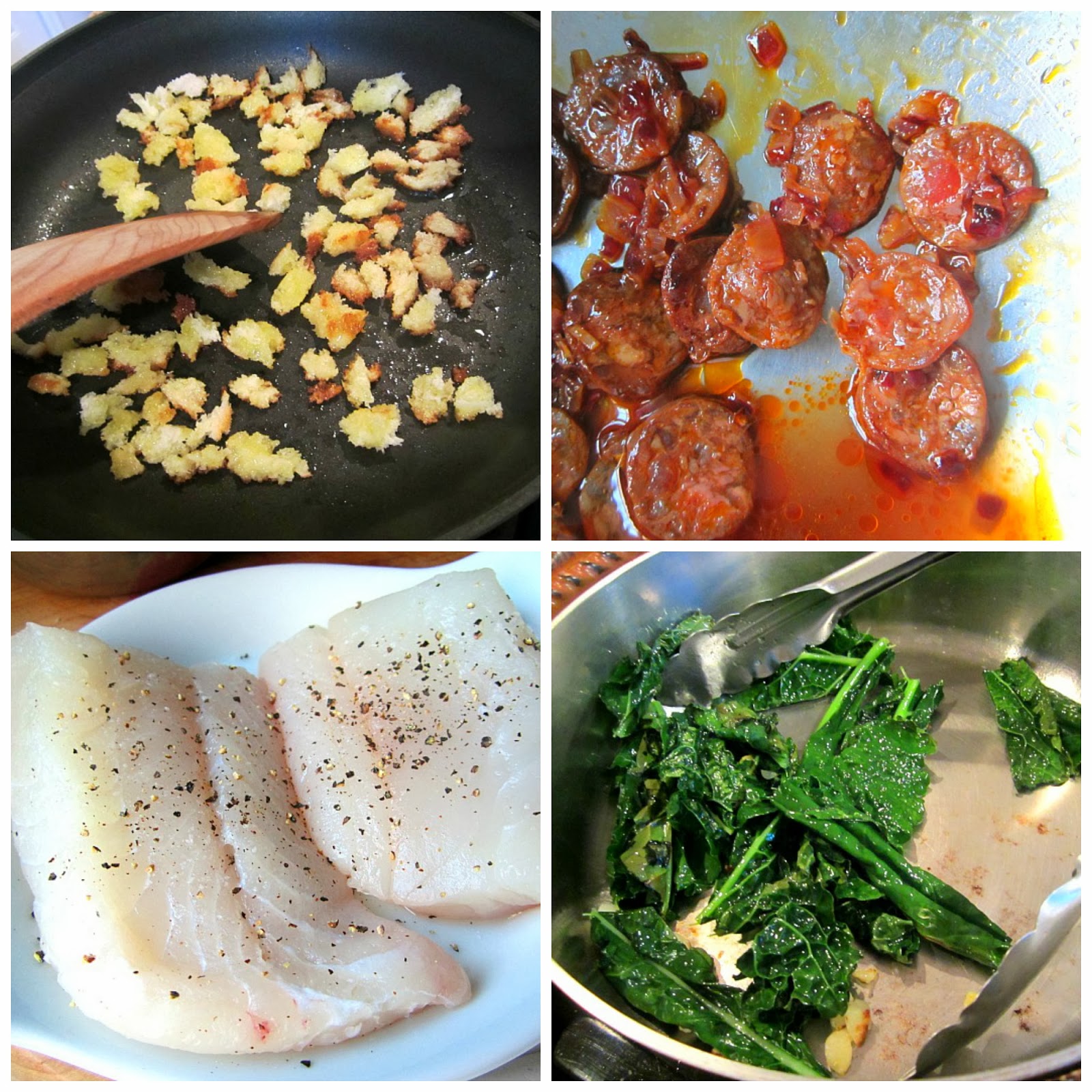 What's for Dinner? Cod w/ Chorizo & Kale