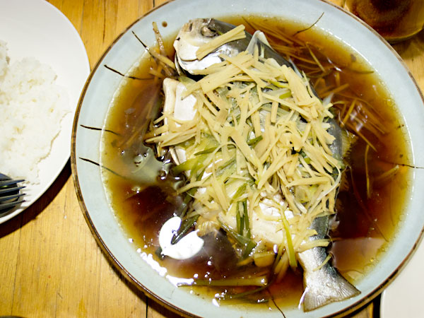 Rice Kingdom.: Steamed Pompano Fish With Soy Sauce