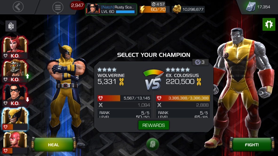 [Natch] Team Awesome Alliance MCOC: Rusty's Labyrinth of Legends "Easy ...