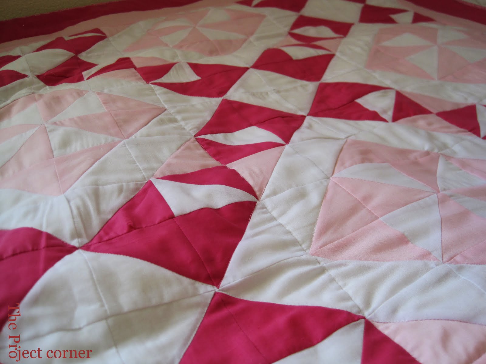 The Project Corner: Pink Pinwheel Quilt