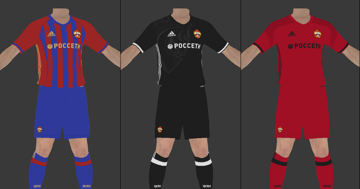 PES Kits|Kits by VRTeam: PES 2016 CSKA Moscow 16/17 kits by ReQzO