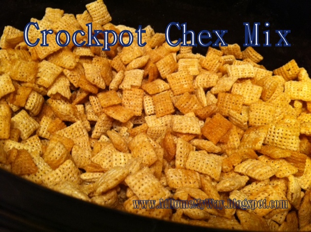 At Home My Way: Crockpot Chex Mix